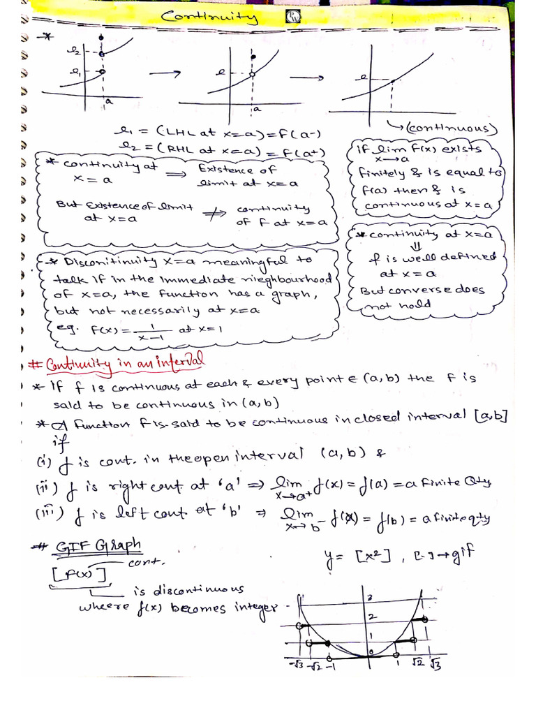 Calculus Handwritten Notes - Merged | PDF