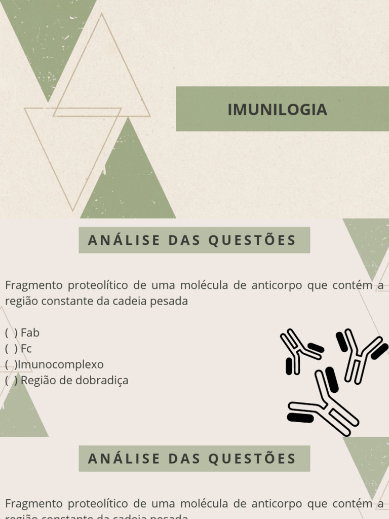 Questões Imunidade Inata 2023.2 | PDF | Anticorpo | Célula B
