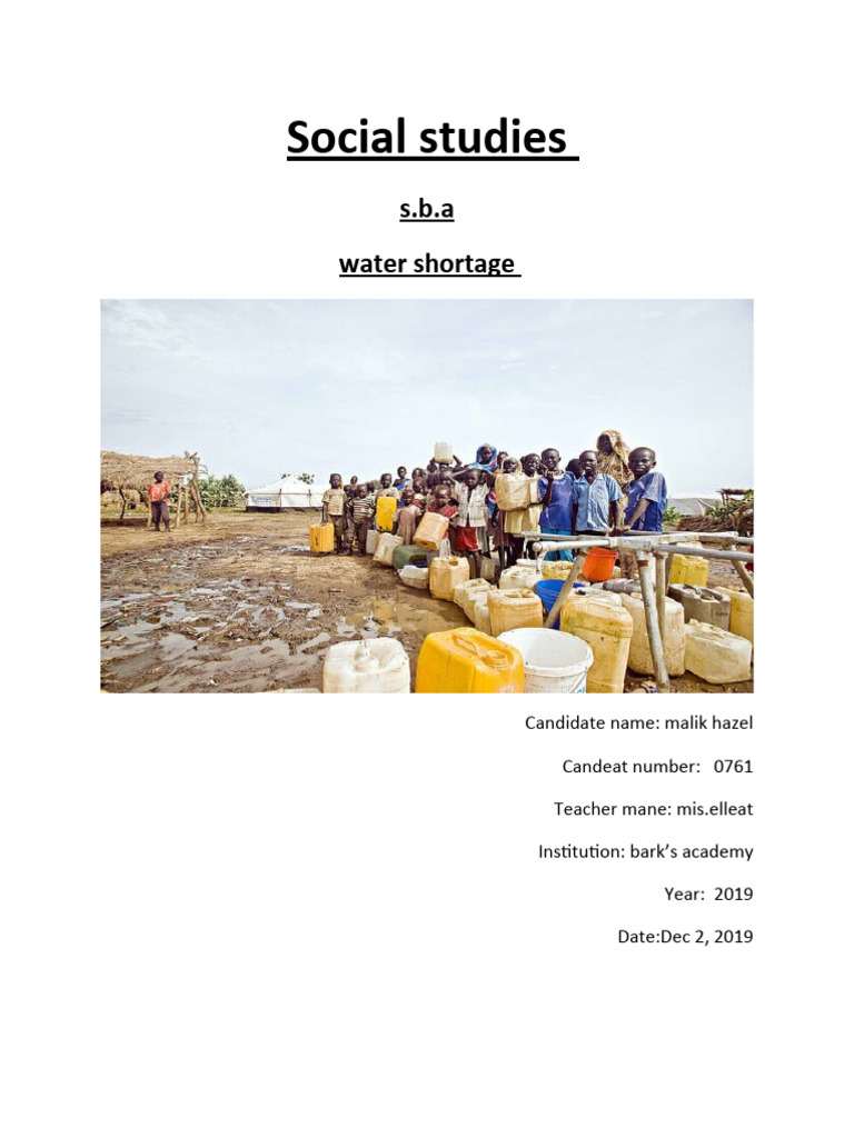 Social Studies Sba | PDF