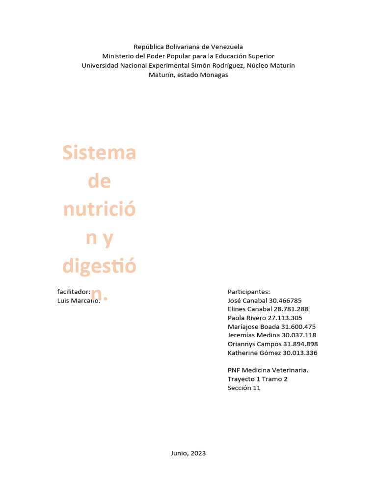 Embriologia - Sistema de Nutricion y Digestion | PDF | Digestión | Sistema digestivo humano