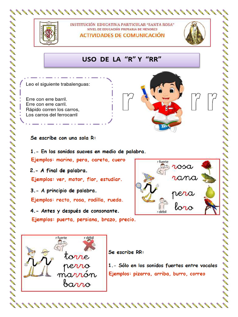 USO DE LA “R” Y “RR” | PDF