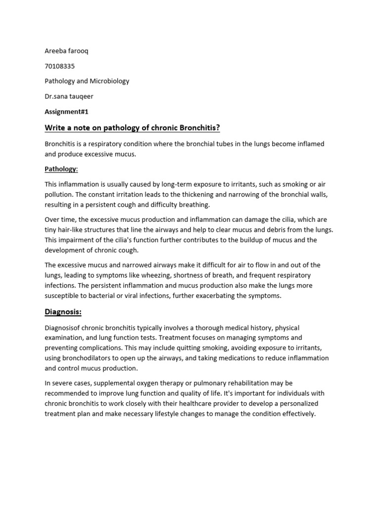 Pathology Assignment 1 | PDF