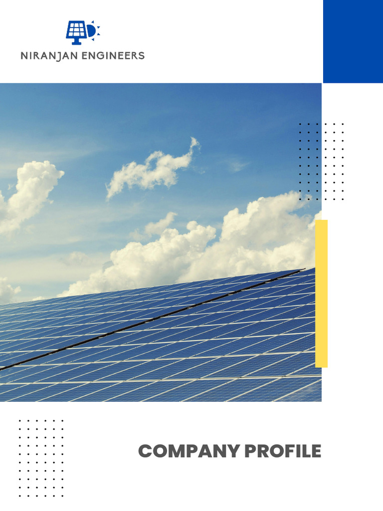 Blue and Yellow Minimalist Company Profile Booklet | PDF | Regulatory ...