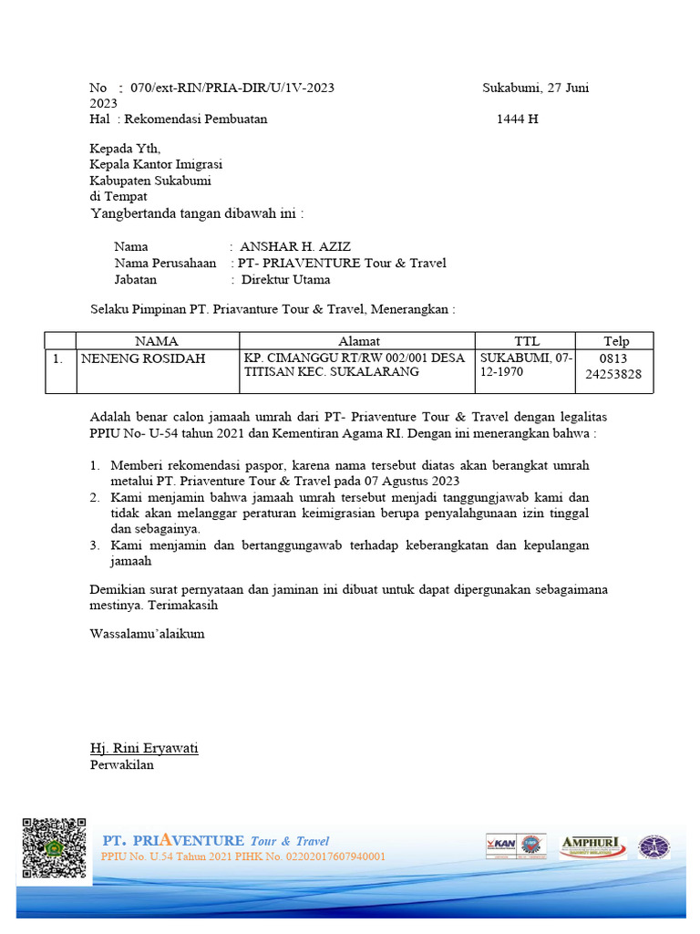 File Rekom Paspor | PDF