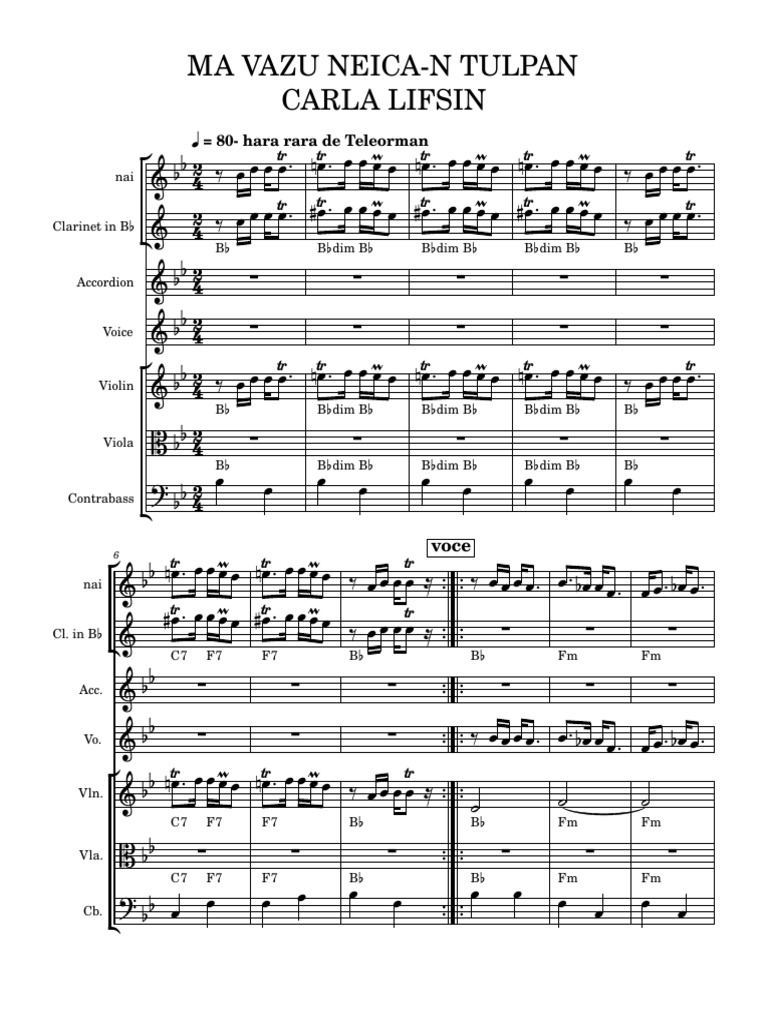 Ma Vazu Neica-N Tulpan | PDF | Musical Instruments
