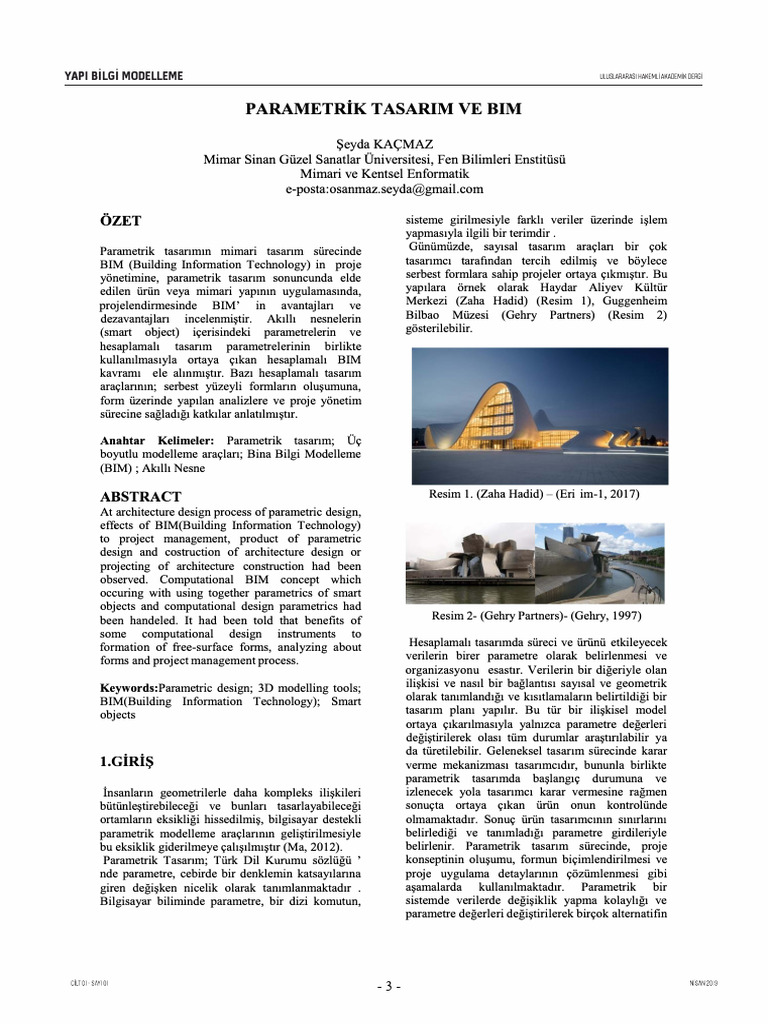 Parametrik Tasar - M Ve BIM ( | PDF