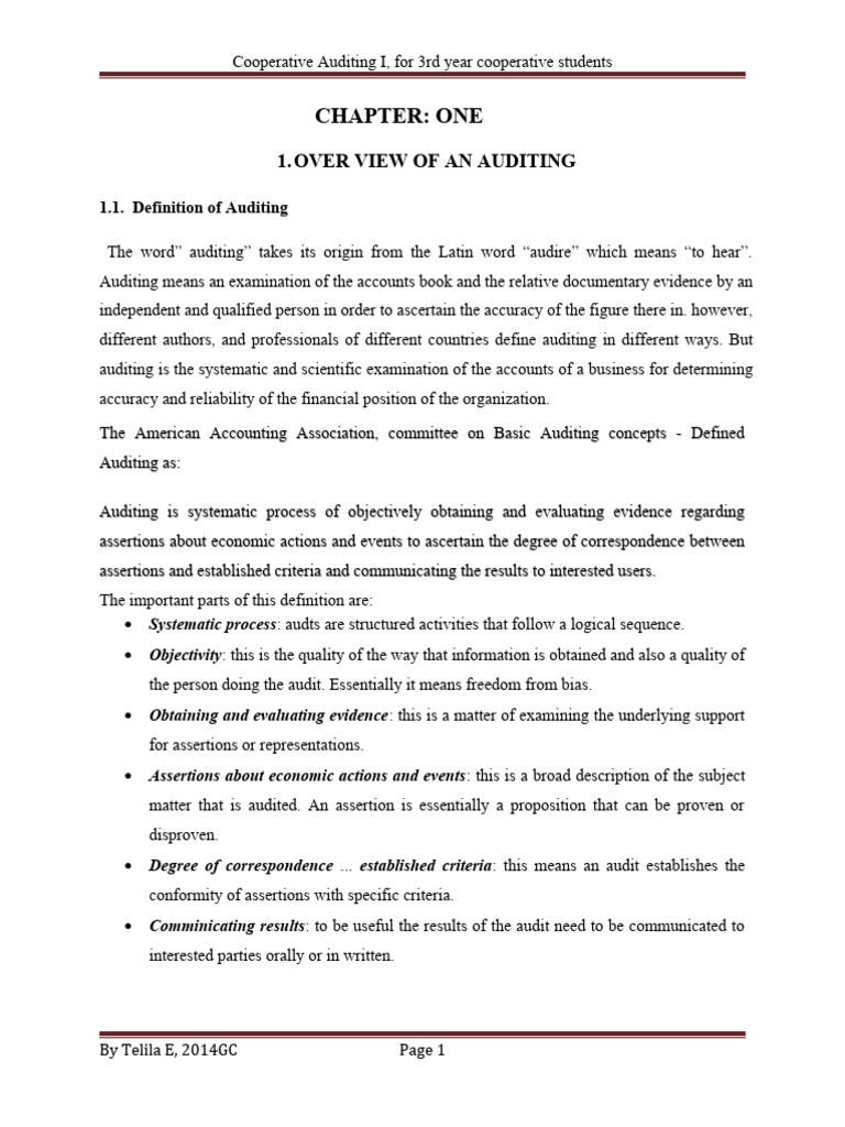 Overview of Auditing for Students | PDF | Audit | Financial Audit