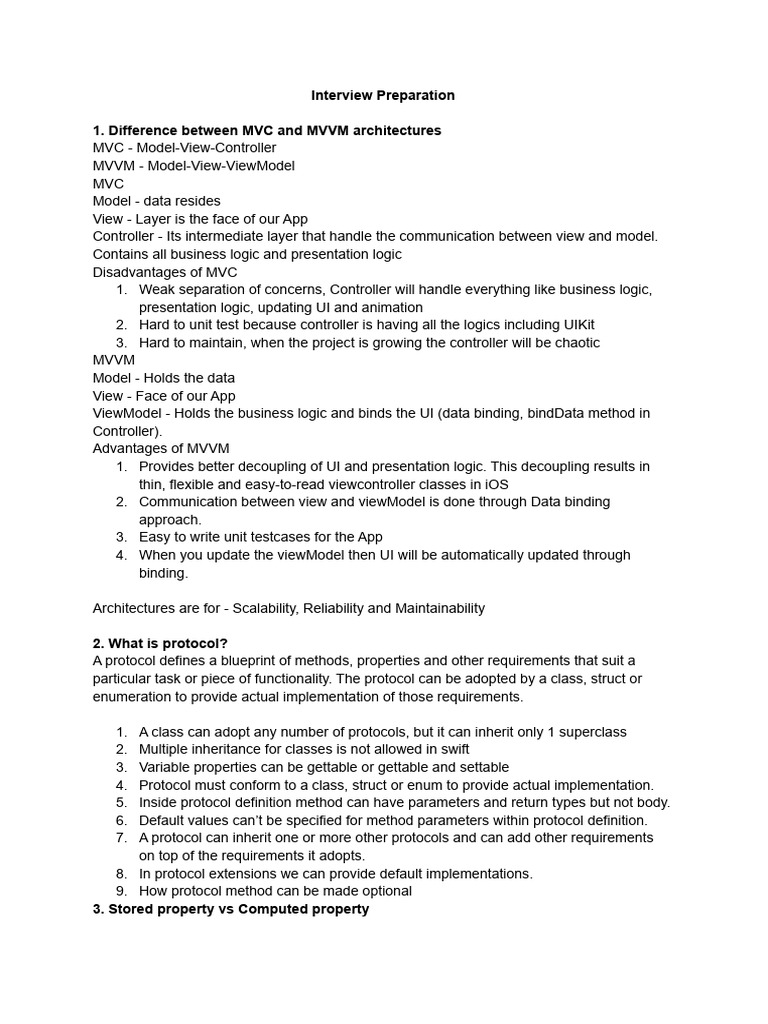 MVC vs MVVM: Key Differences & Benefits | PDF | Swift (Programming Language) | Inheritance ...