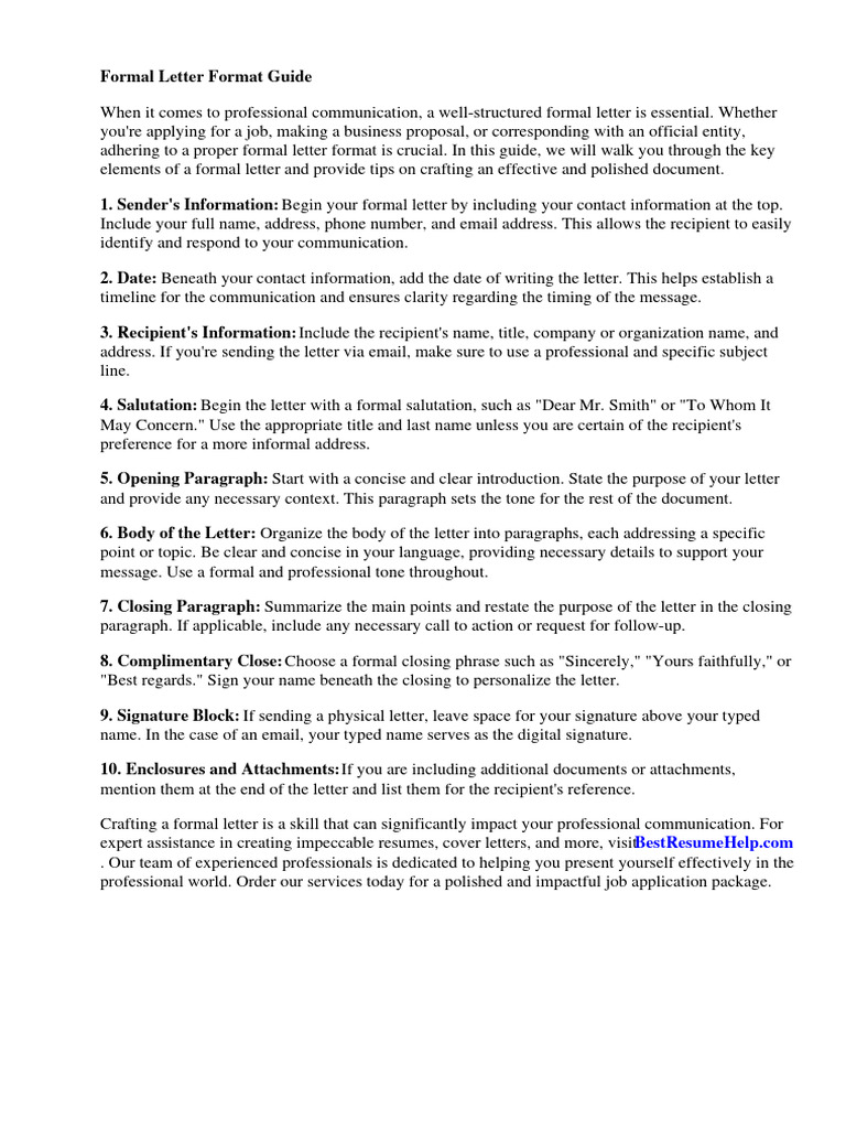 Formal Letter Format by Email | PDF | Communication | Paragraph