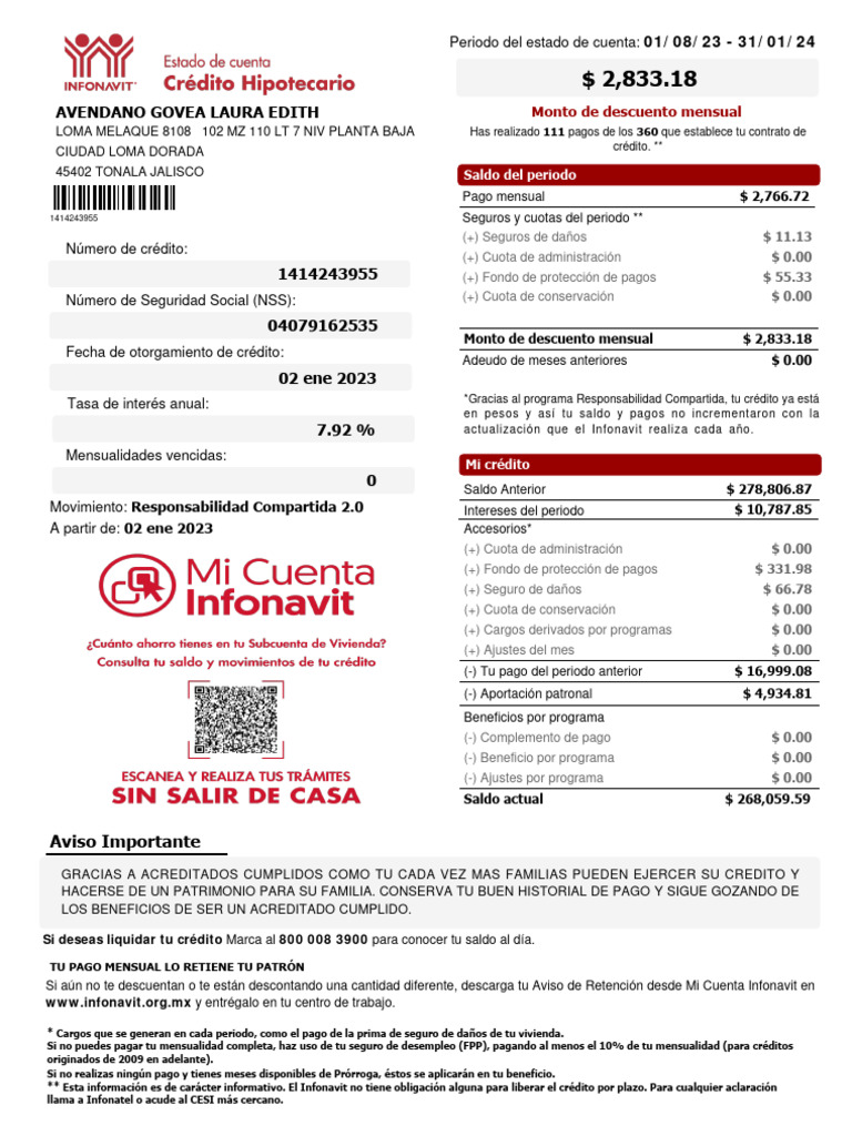 Movimientos Cuenta Mensual | PDF | Economias