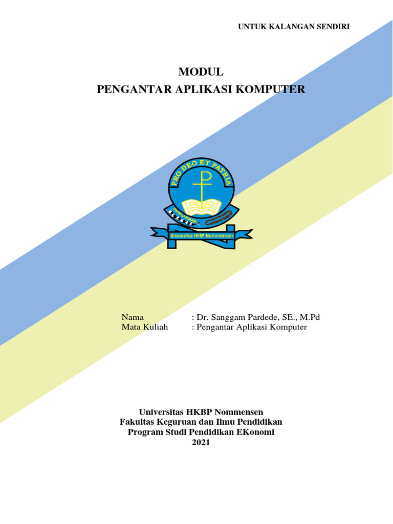 Modul Pengantar Aplikasi Komputer 2021 | PDF