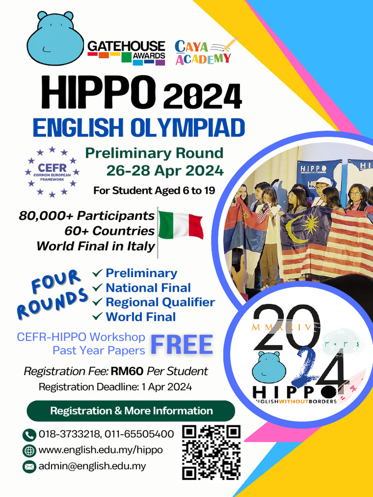 Hippo English Olympiad 2024 Details | PDF