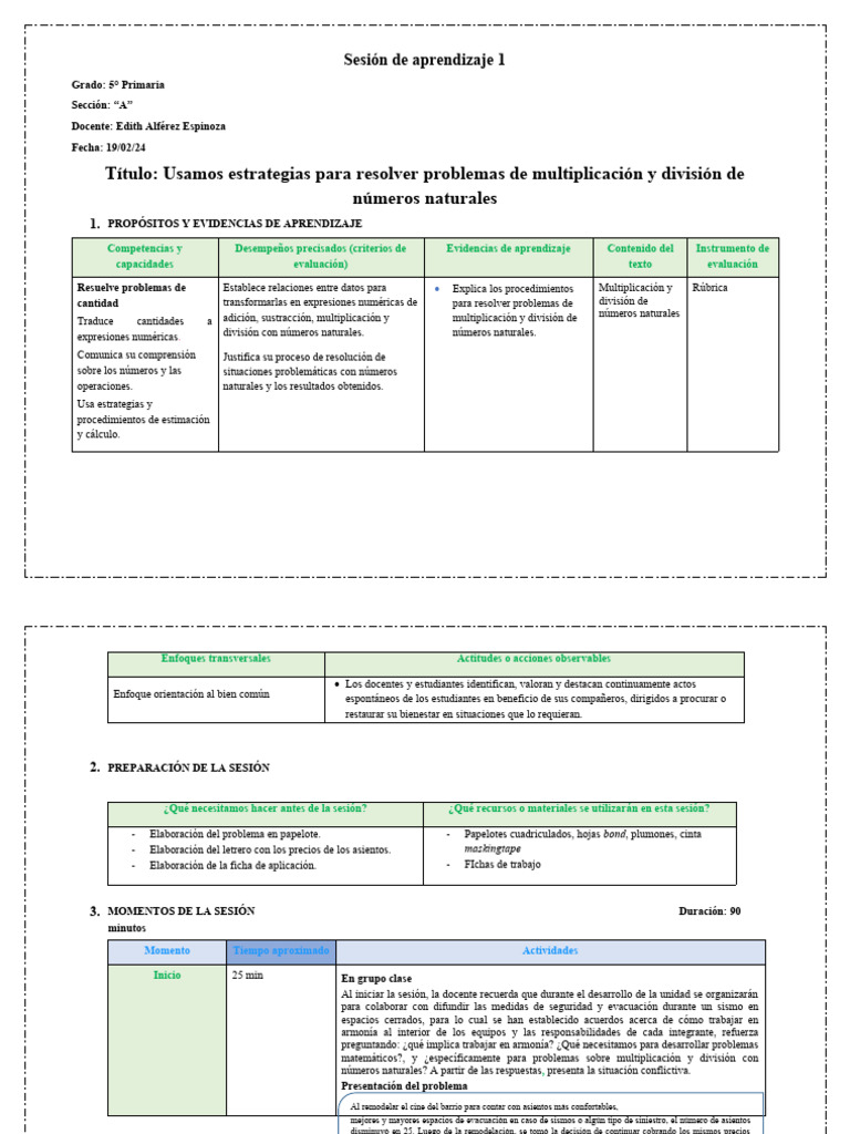 Estrategias para Multiplicar y Dividir | PDF | Evaluación | Aprendizaje