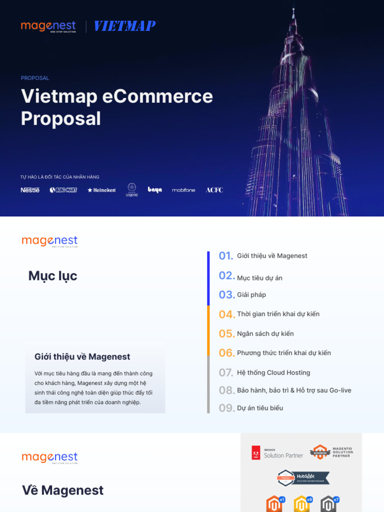 (Magenest X Vietmap) - Proposal Dự Án Phát Triển Website Ecom | PDF