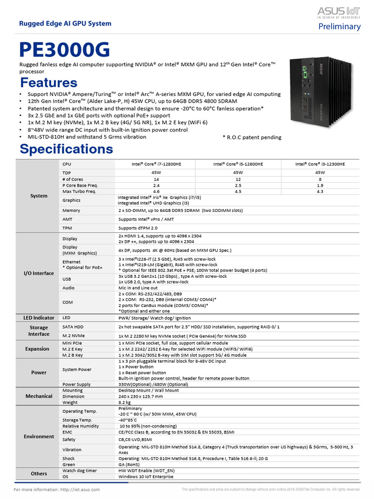 PE3000G Datasheet | PDF | Intel | Computer Engineering