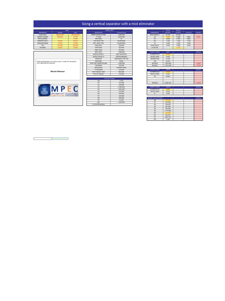 Vertical Separator Sizing Guide | PDF | Phases Of Matter | Applied And Interdisciplinary Physics