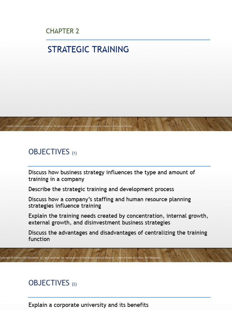Ch2 - Strategic Training | PDF | Strategic Management | Employment