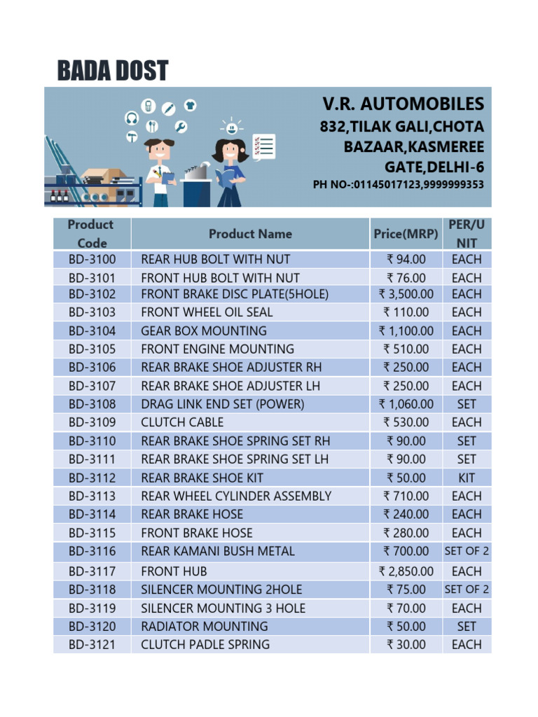 Bada Dost'2024 | PDF | Brake | Axle