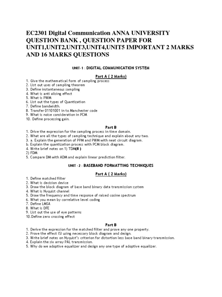 Digital Communication | PDF | Sampling (Signal Processing) | Forward Error Correction