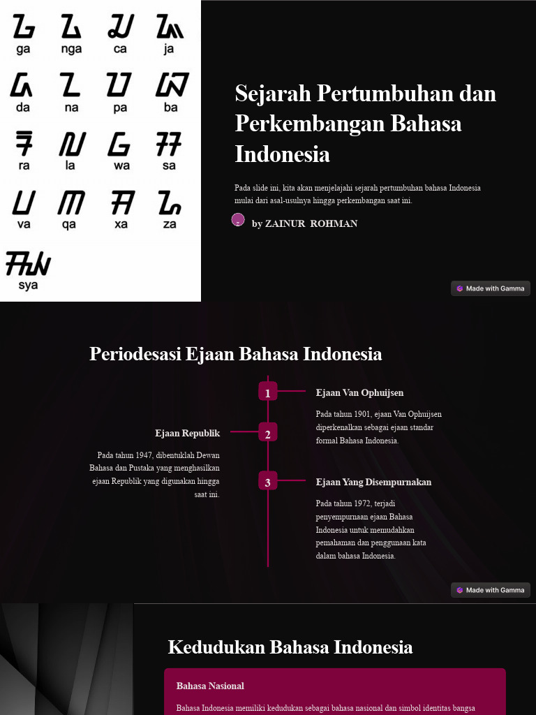 Sejarah dan Fungsi Bahasa Indonesia | PDF