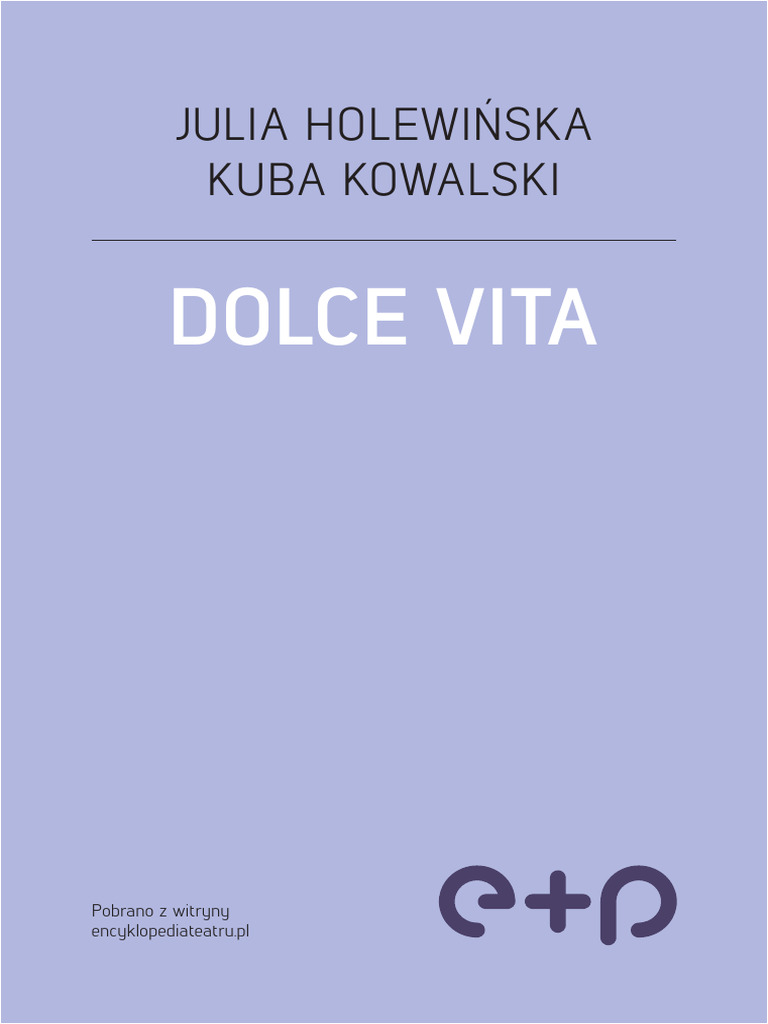 Holewinska Julia Dolce Vita Holewinska Kowalski 4873 | PDF
