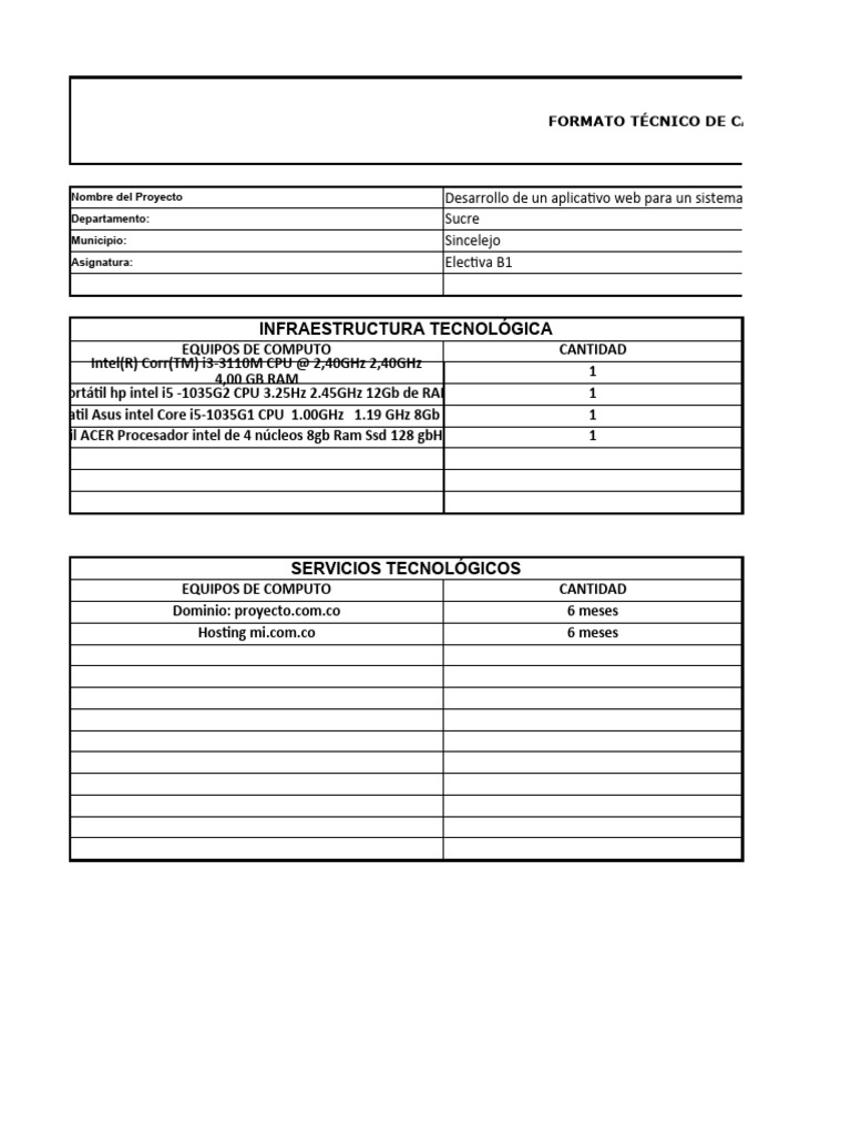 Capacidad Instalada B1 - Kevin | PDF | Ingeniería Informática | Arquitectura de Computadores
