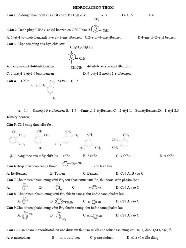Hidrocacbon Thơm Ancol Phenol | PDF