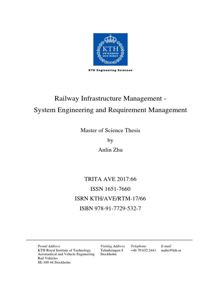 KTH - System Engineering and Requirement Management | PDF