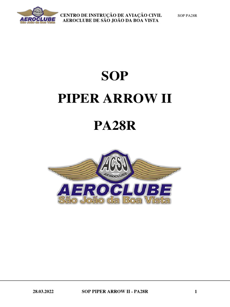 SOP ARROW | PDF | Aeronave | Aviação