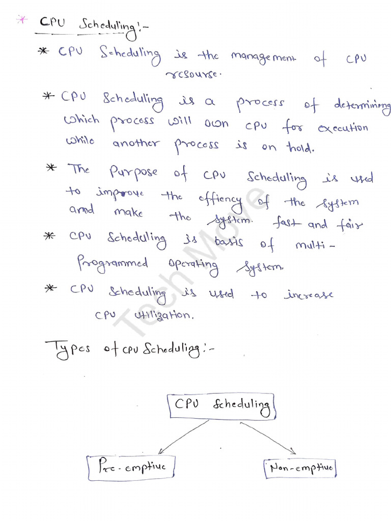 CPU Scheduling Part-1 | PDF | Thread (Computing) | Operating System Technology