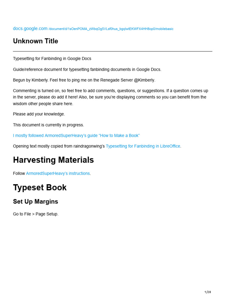 How To Typset in Google Docs | PDF | Typefaces | Paragraph