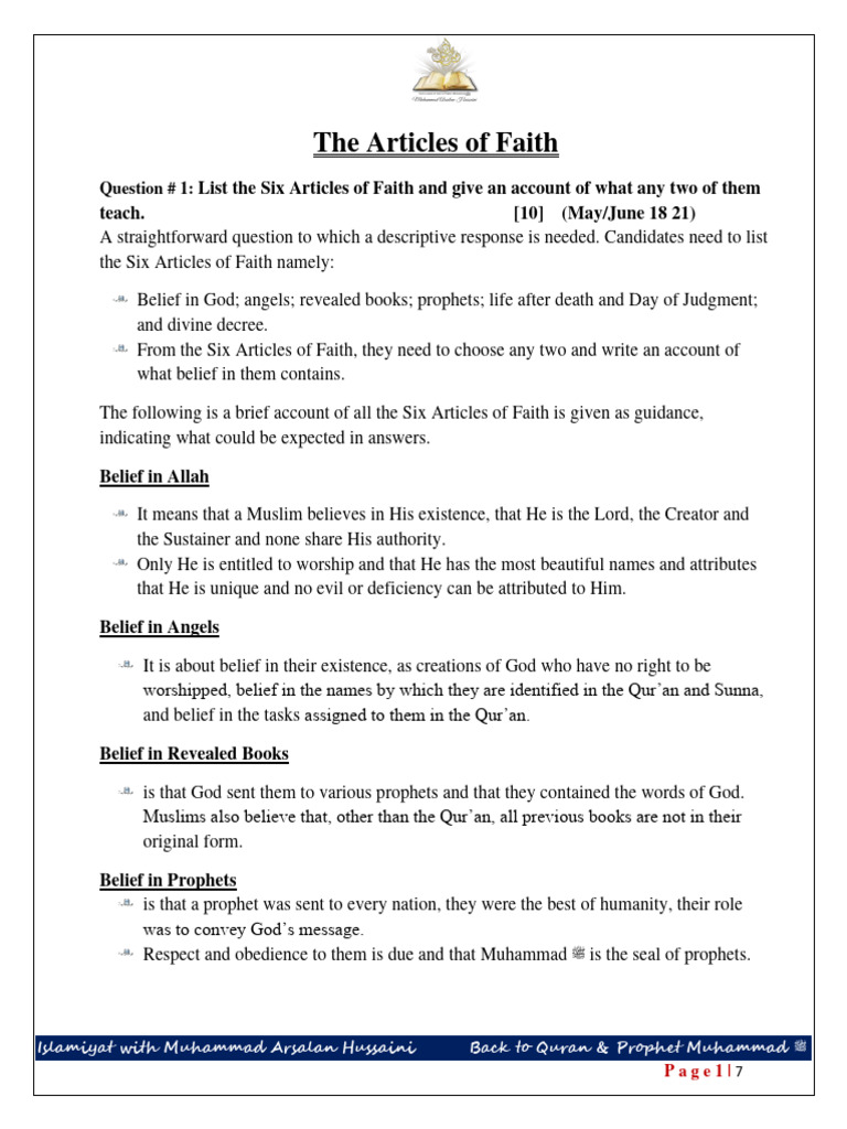 Belief in Allah (Tawheed) MS, Muhammad Arsalan Hussaini | PDF | Tawhid ... Belief in Allah (Tawheed) MS, Muhammad Arsalan Hussaini | PDF | Tawhid ...