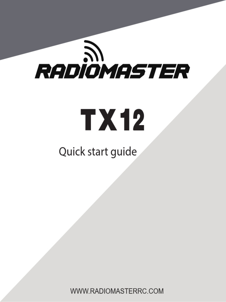 TX12 Quick Start Guide | PDF | Radio | Electromagnetic Interference