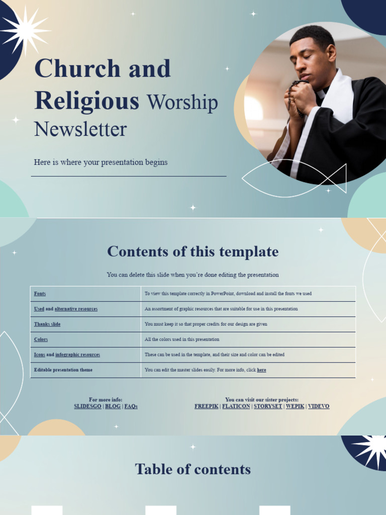 Church and Religious Worship Newsletter | PDF | Planets | Solar System