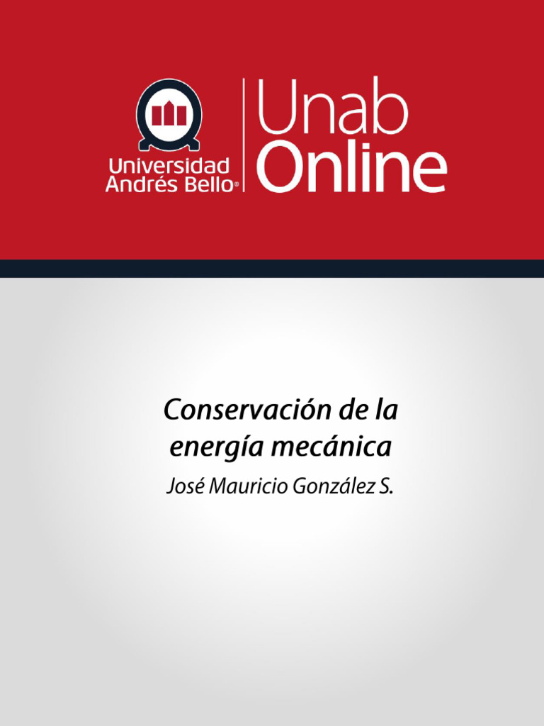 E - 09 Contenidos Conservación de La Energía Mecánica | PDF | Fuerza ...