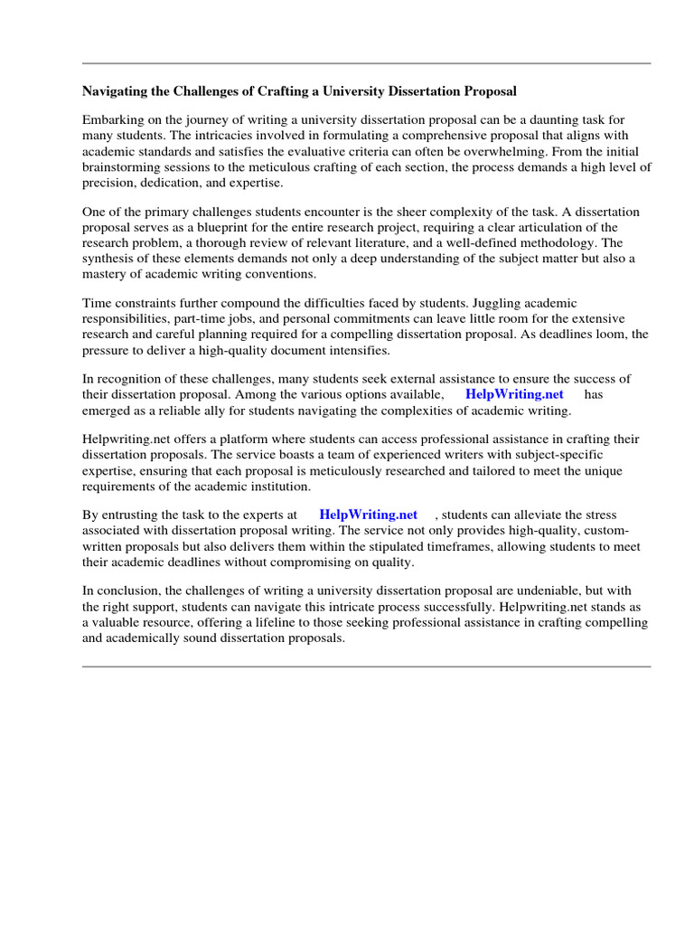 University Dissertation Proposal | PDF | Franchising | Thesis