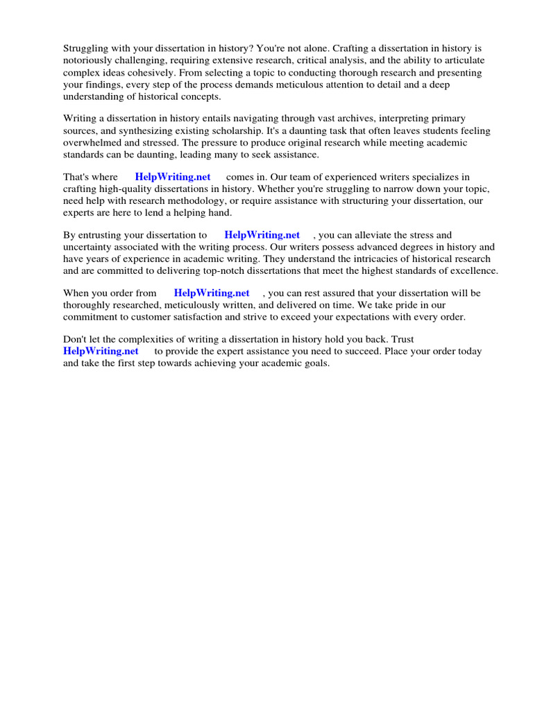 Dissertation History | PDF | Thesis | Expert Dissertation History | PDF | Thesis | Expert