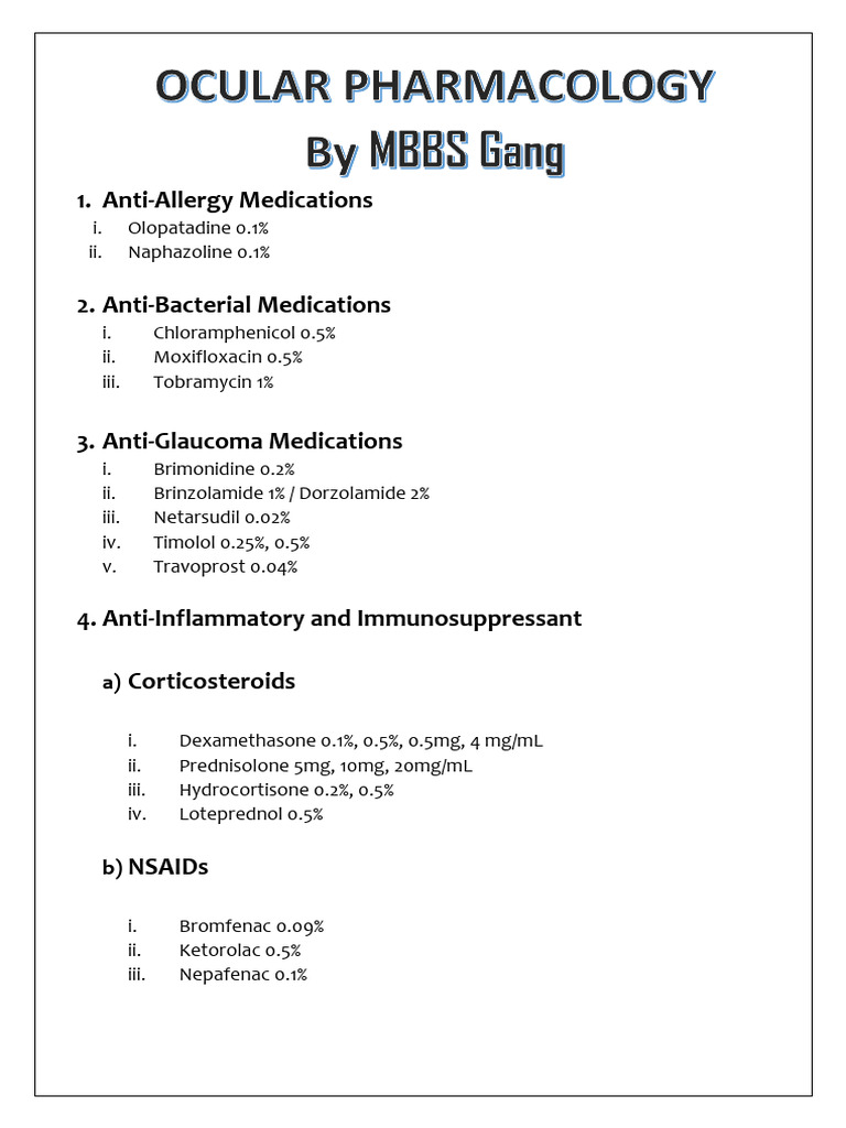 Ocular Pharmacology Pdf Cornea Human Eye