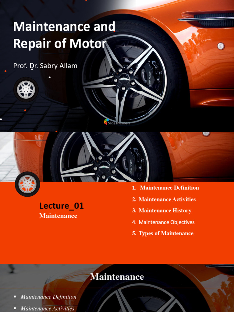 Lecture 1 Automotive Maintenance | PDF