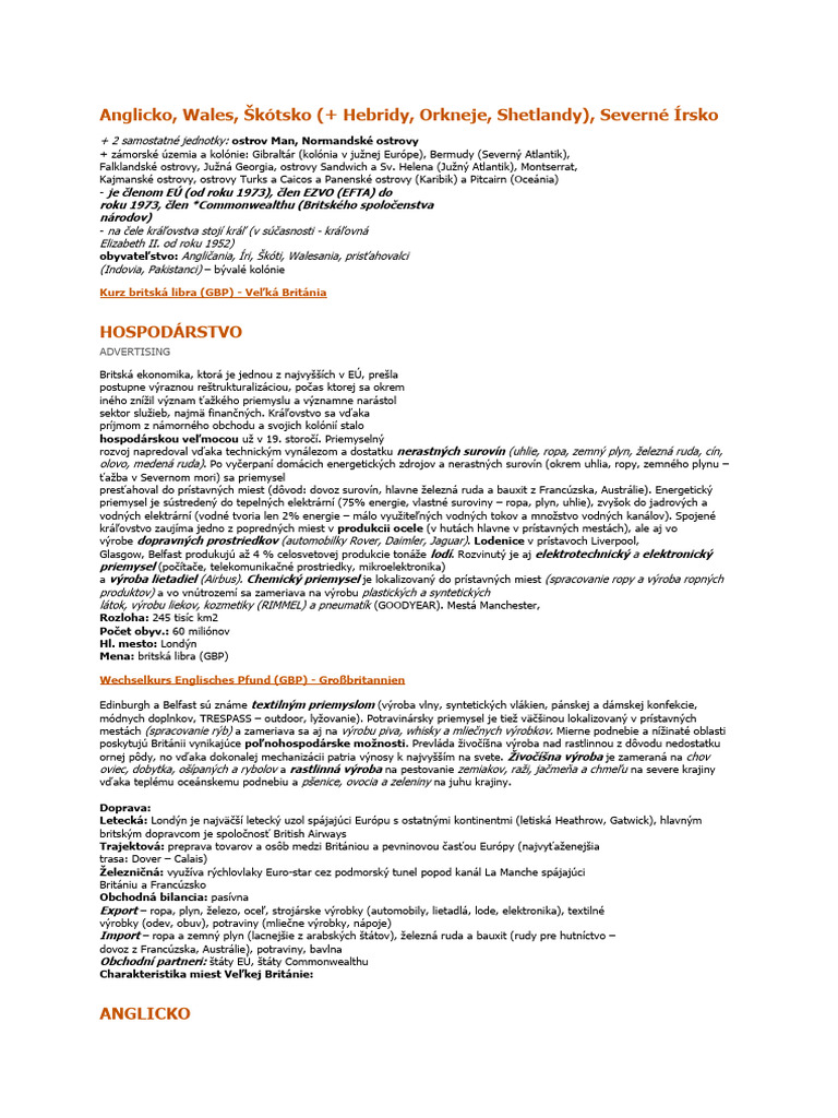 Anglicko | PDF