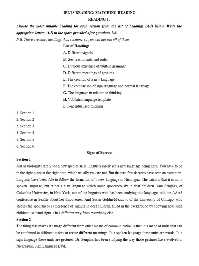 Matching Heading 3 | PDF