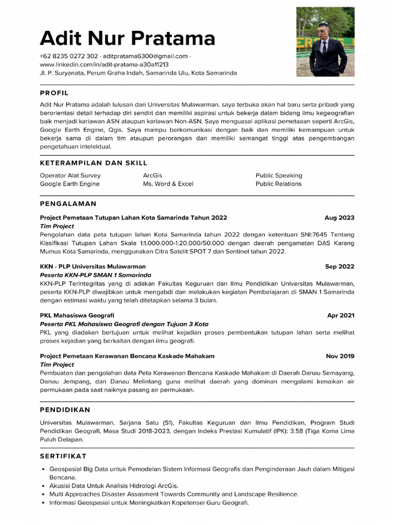 CV - Adit Nur Pratama | PDF