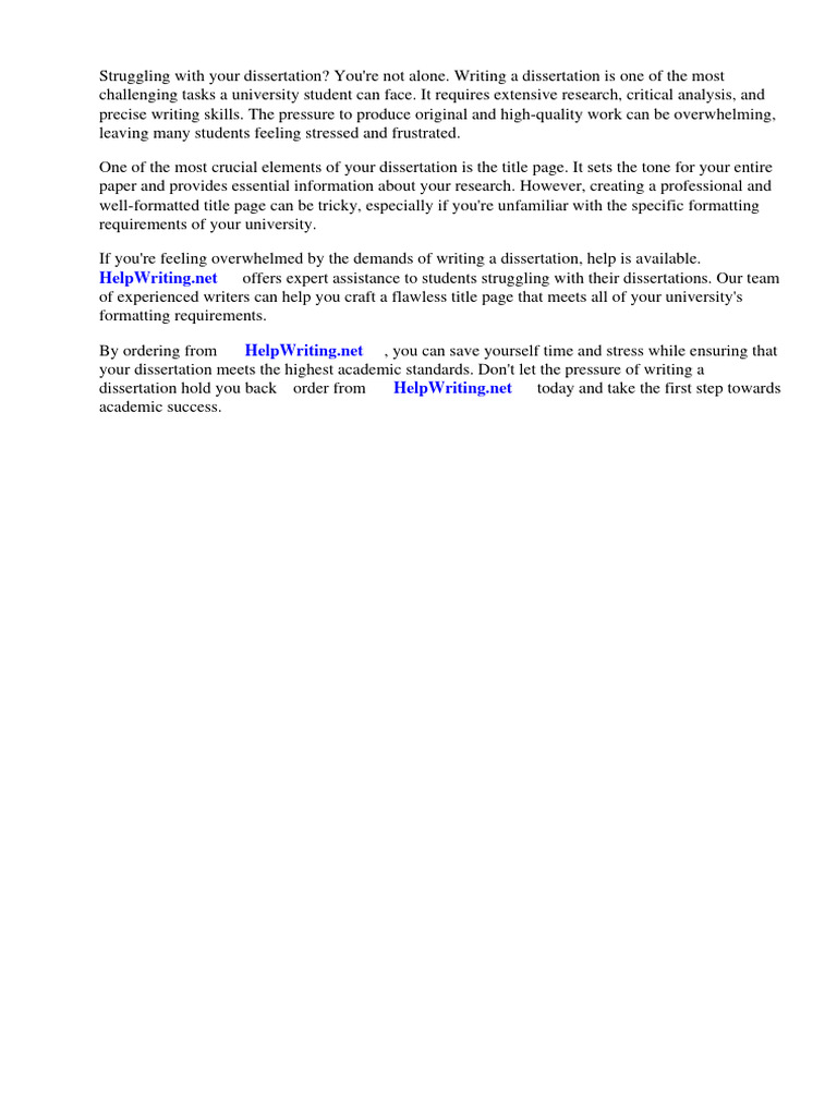 University of Liverpool Dissertation Title Page | PDF | Thesis | Doctor ...