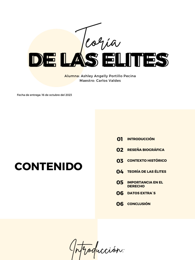 Teoría de las Élites en Política | PDF | Élite | Sociología