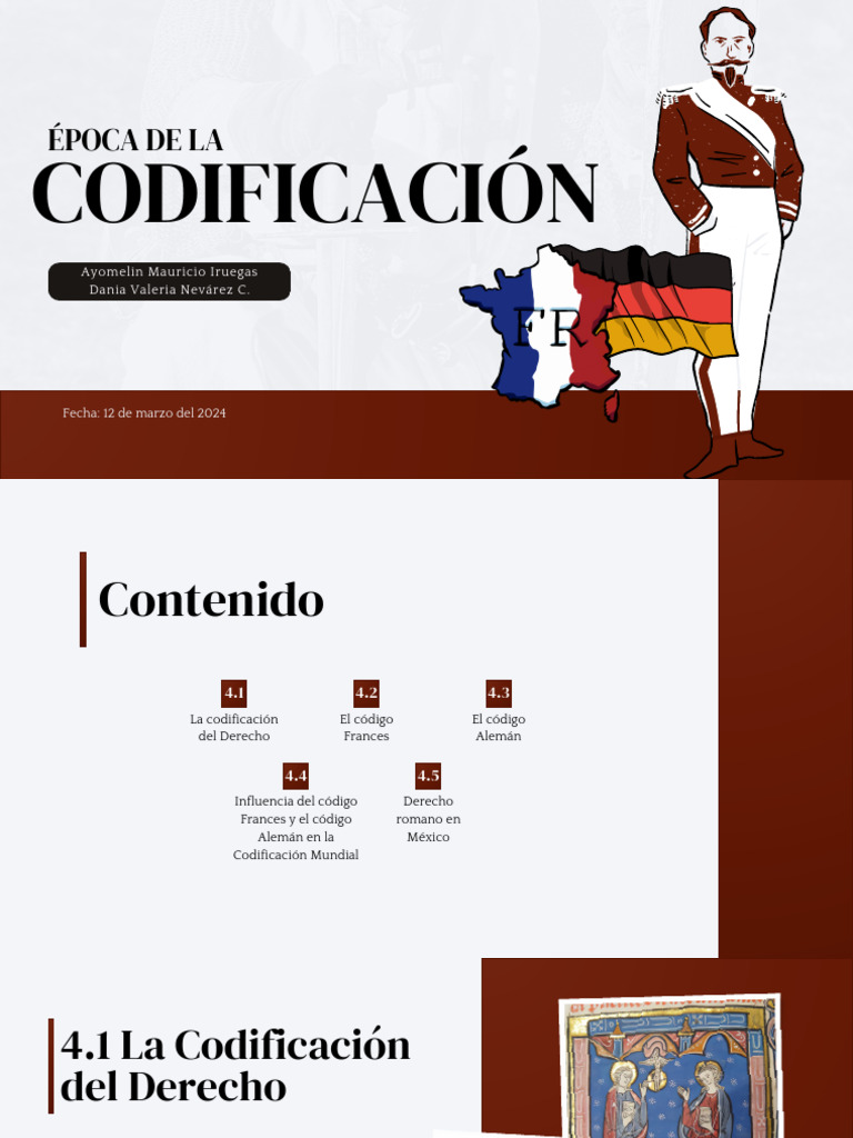 Epoca de La Codificación | PDF | Codificación (ley) | Napoleón