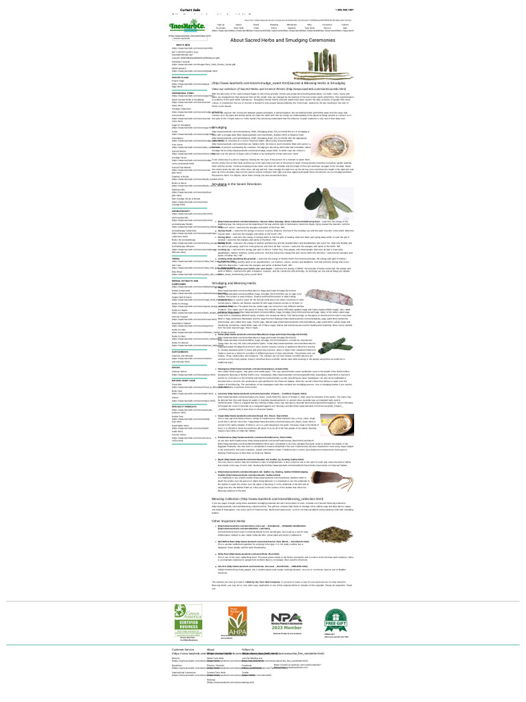 About Sacred Herbs & Smudging Ceremonies - How To Smudge - Incense ...