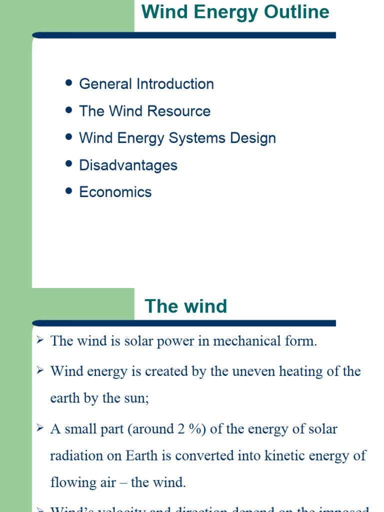 Wind Energy | PDF | Wind Turbine | Turbine