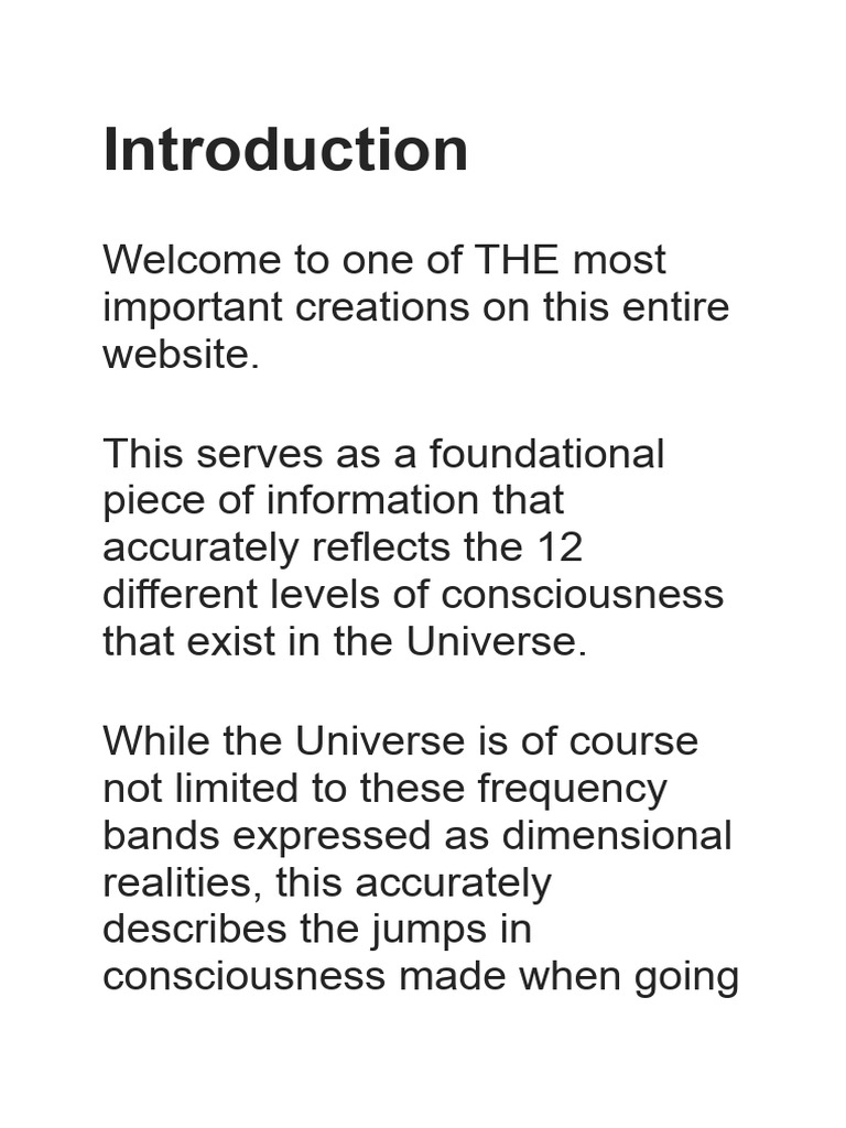 Understanding the 12 Dimensions of Consciousness | PDF | Ascended ...
