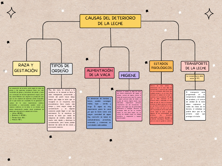 MAPA CONCEPTUAL | PDF | Leche | Vacas