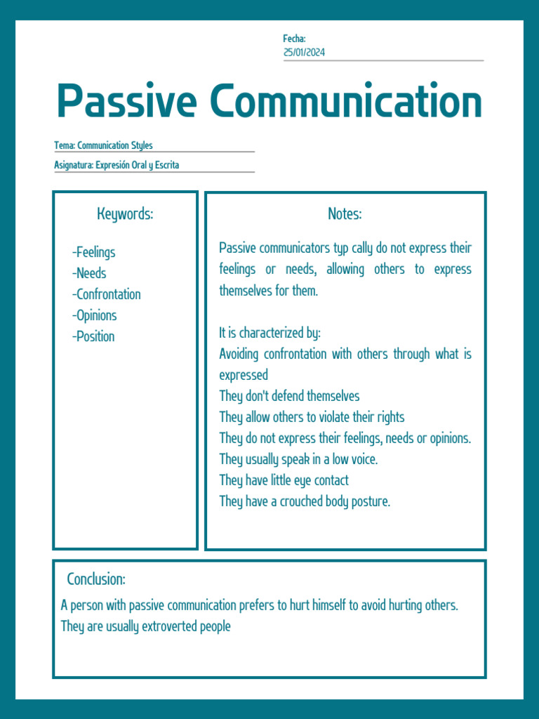 Communication Styles | PDF | Communication | Nonverbal Communication